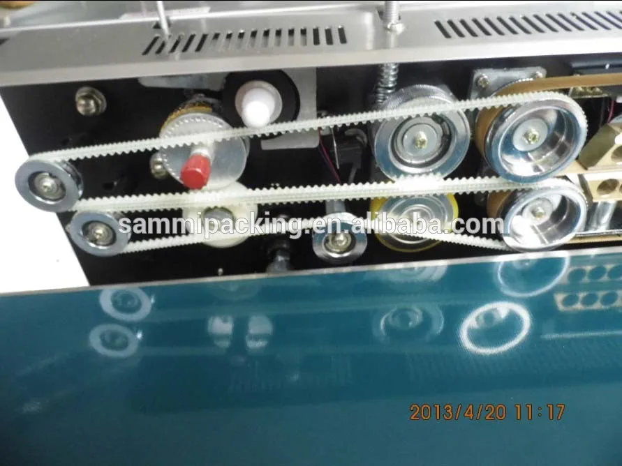 Automatic Table Top Vertical Band Sealing Machine With Conveyor Fr-1000 ...