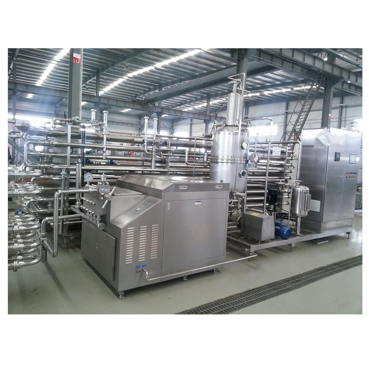Professional Automatic 1000L Milk Processing Machine Tubular ...