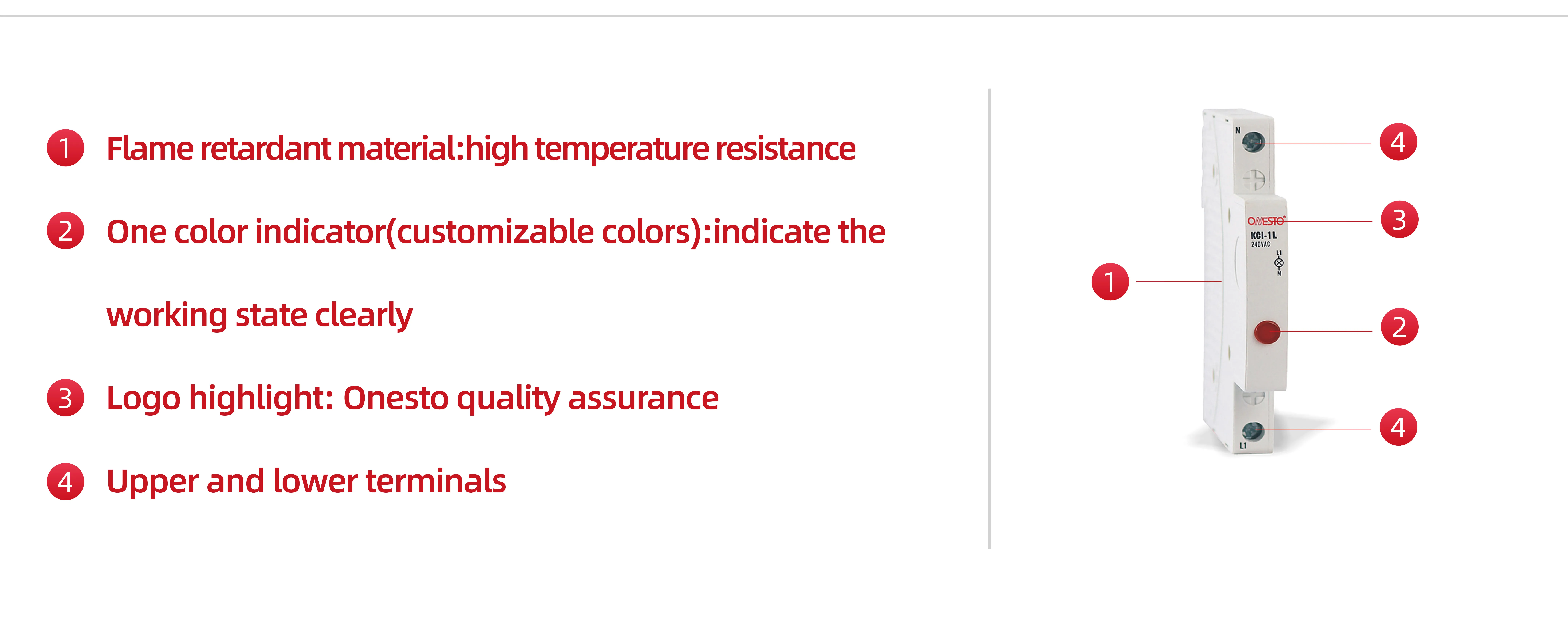 Onesto LED Light Indicators - Durable & Versatile Solutions