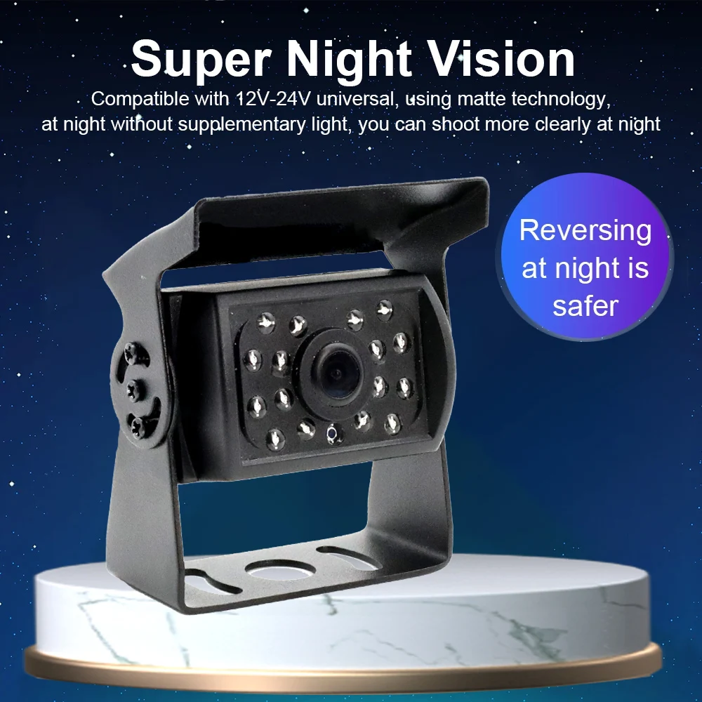 7'' Ips Monitor Dvr Loop Record 1024x600+720p Ip69 Rear View Backup ...