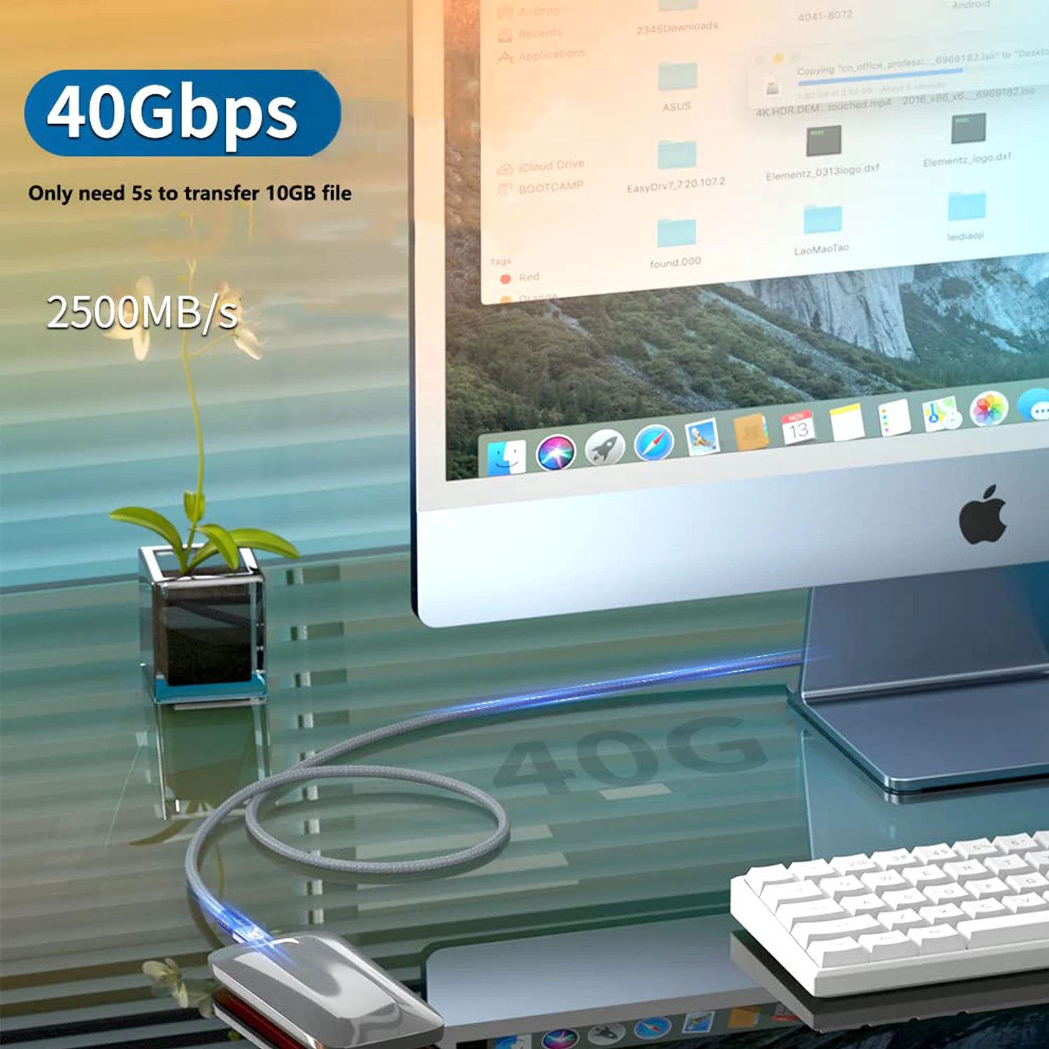 Gen4 Usb4 Type C Cable Fast Charging 240w 40gbps Usb C To Usb C Cable ...