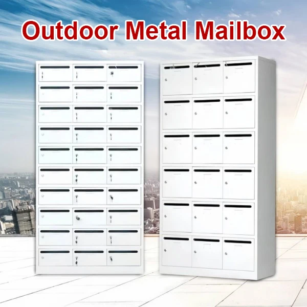 Outdoor Metal Modern Security Packing Letter Box Outdoor Mailbox Post ...