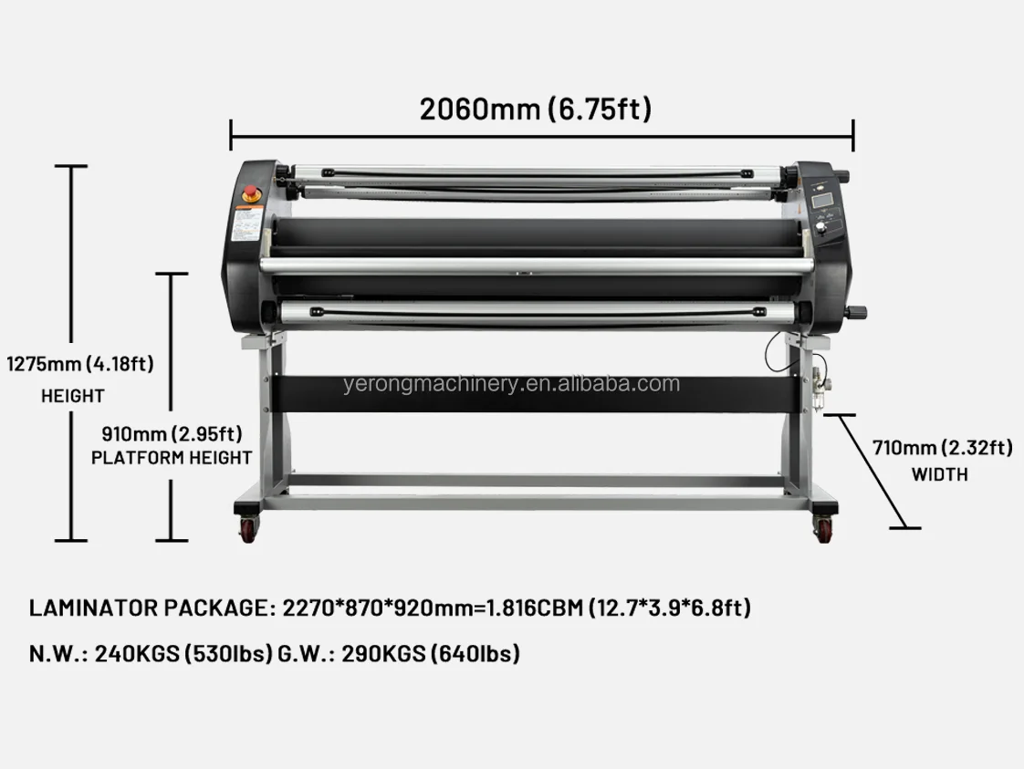 LF1700-D1 LeFu 160cm 1.6m Automatic Laminating Machine Wide Format ...