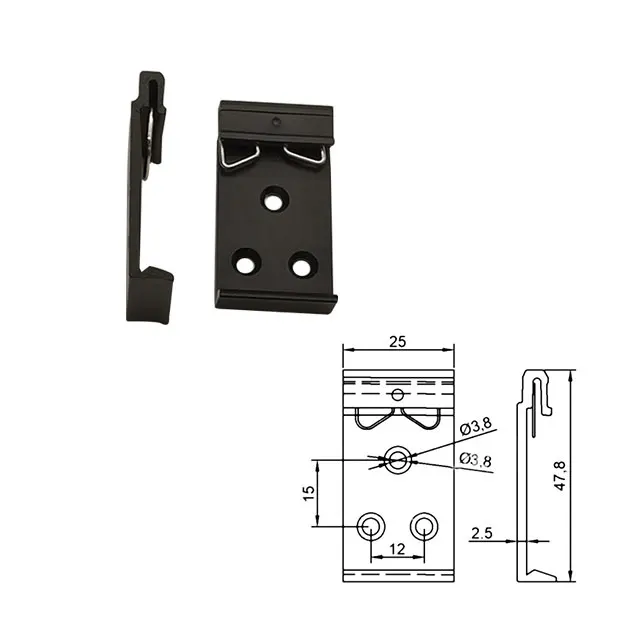 Standard Din Rail Bracket Clips Aluminum Din Rail Clips for Different ...