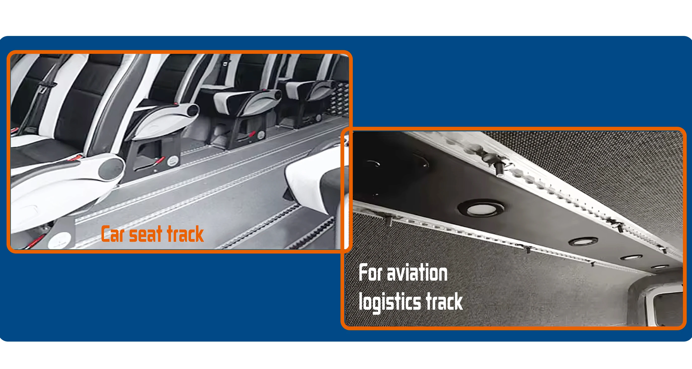 Aluminum L-Track Interior Van Part Logistic L Track Flush Mount