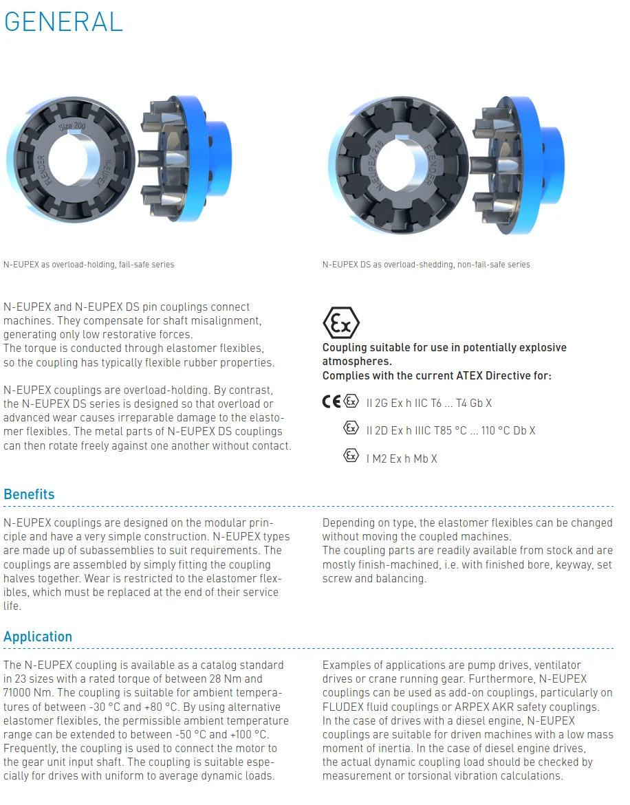 FLENDER N EUPEX DS Couplings - Flexible & Durable Solutions