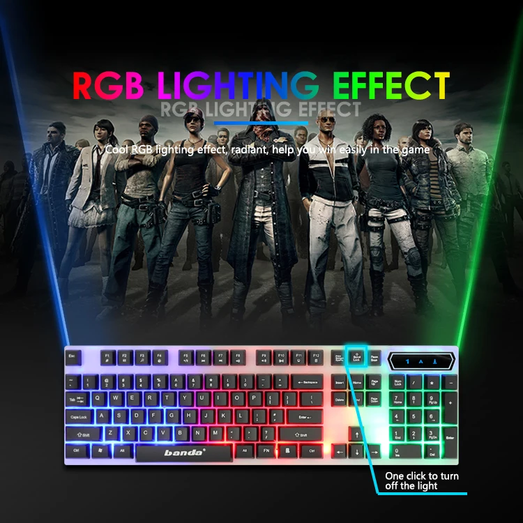 Banda V10 7 Colors Rgb Gaming Keyboard Suppliers, Manufacturers ...
