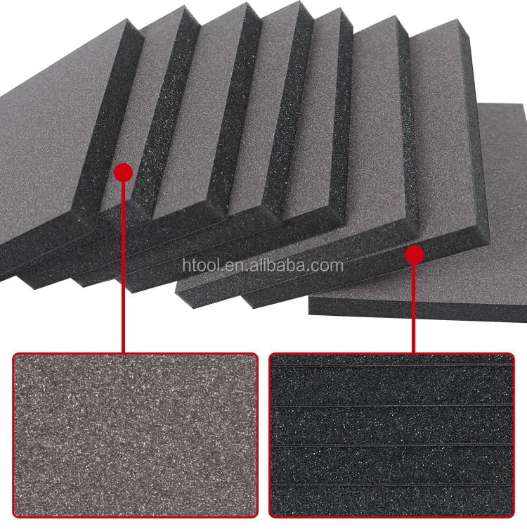 High Density Sponge Sanding Block 120# Wet Dry Sand Paper Brick Sanding ...