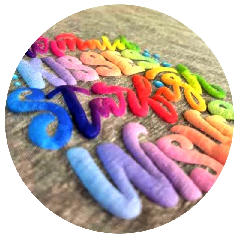 3d Puff Stickers Customized Label Logos Brand Name Multi-color Htv ...