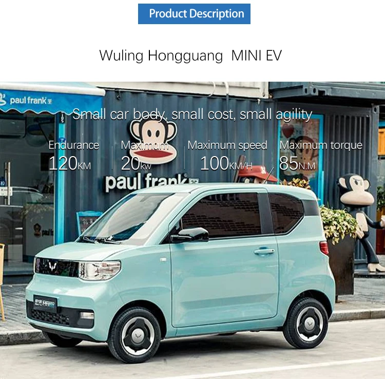 Wuling Honghuang Mini Ev 4seater Mini Car For Adult Fast Charging Long ...
