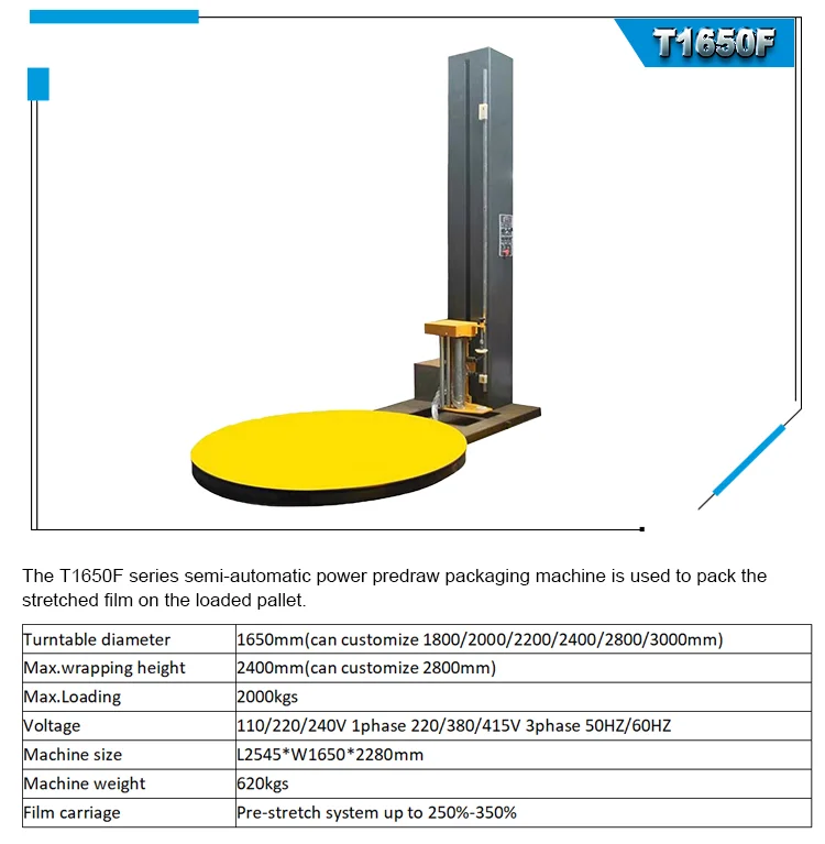 Automatic Pallet Stretch Film Wrapping Machine Optional Weighing Scale ...