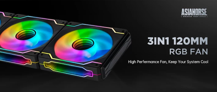 AURA Sync Computer Gaming Pc Cooler Fan Rgb Lights Daisy-chain 3pack ...