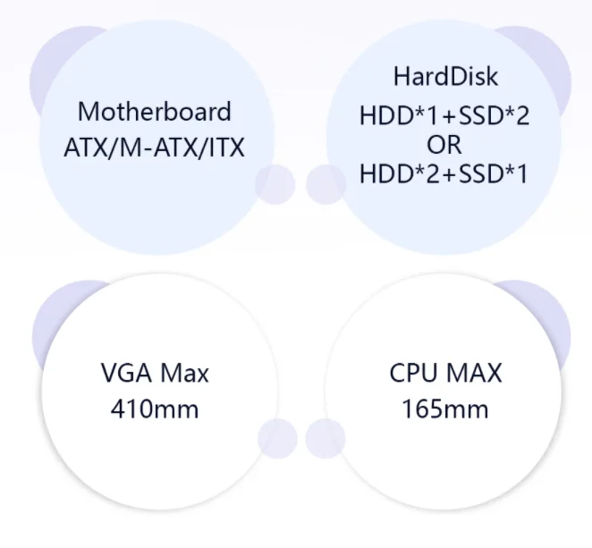 Sate(k896 7fans)oem New Design Tempered Glass Computer Case & Towers ...