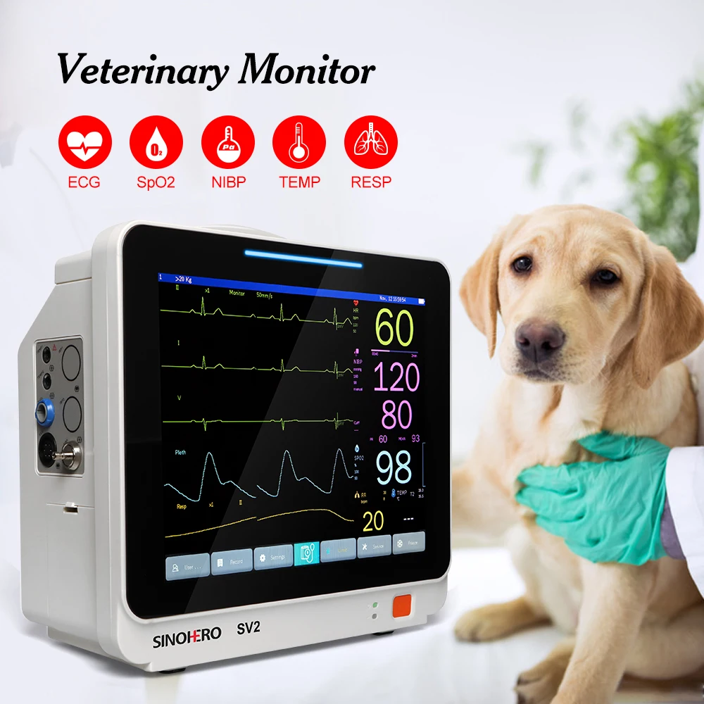 SINOHERO SV2 Multi-Parameter Animals Patient Monitor