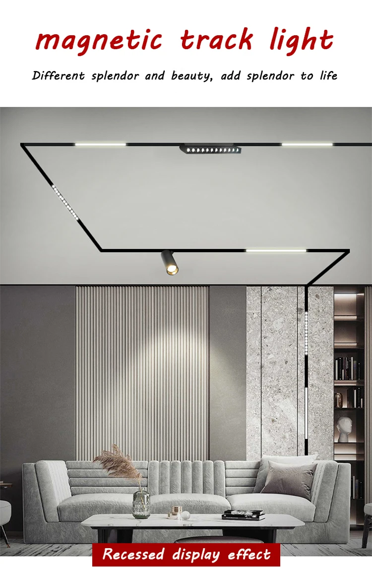 Linear Folded Rotating Adjustable LED 20 48V Track Light