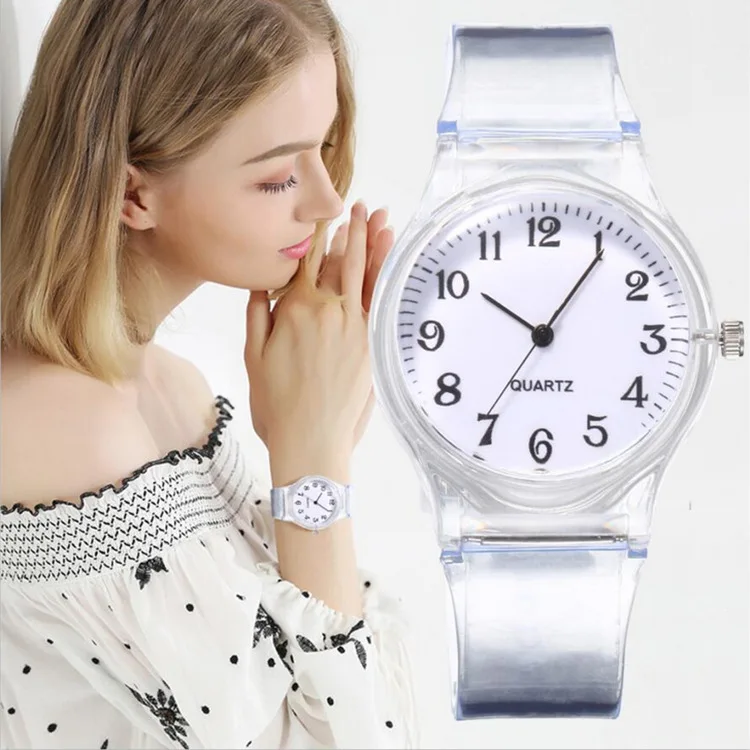Transparent Jelly Watches - Classic Casual Quartz Wristwatch for Kids