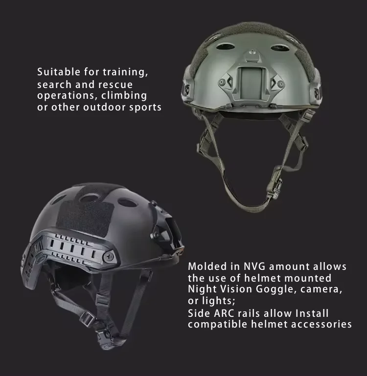 Tactical Plastic Bump Helmet With Adjustable Hanging Linner System Abs ...