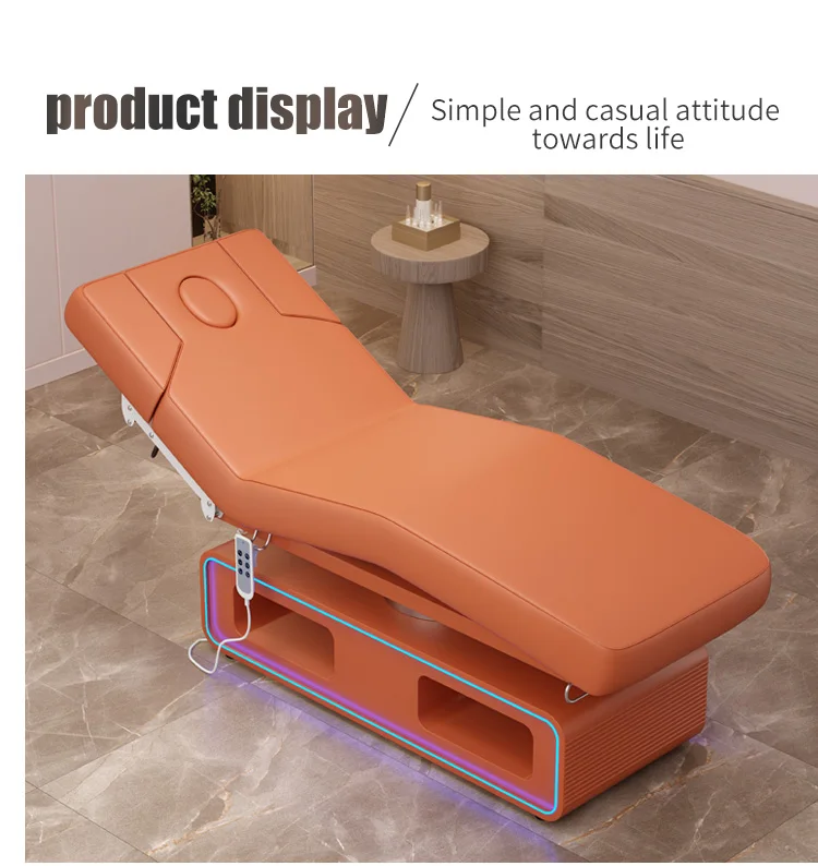 Salon Facial Spa Bed Chair - Electric Automatic Lift 3 4 Motor