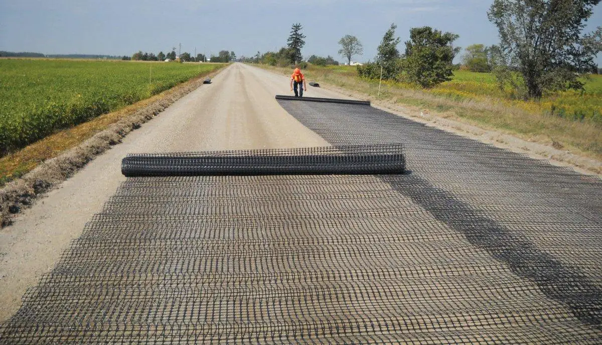 Biaxial Driveway Geogrid High Tensile Strength Elastic Modulus Of Polyester Hdpe Geo Grid Soil ...