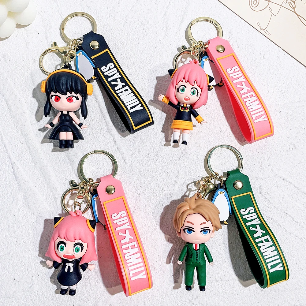 Spy X Family Aesthetic Keychain Anime Figures Twilight Anya Yor Loid ...