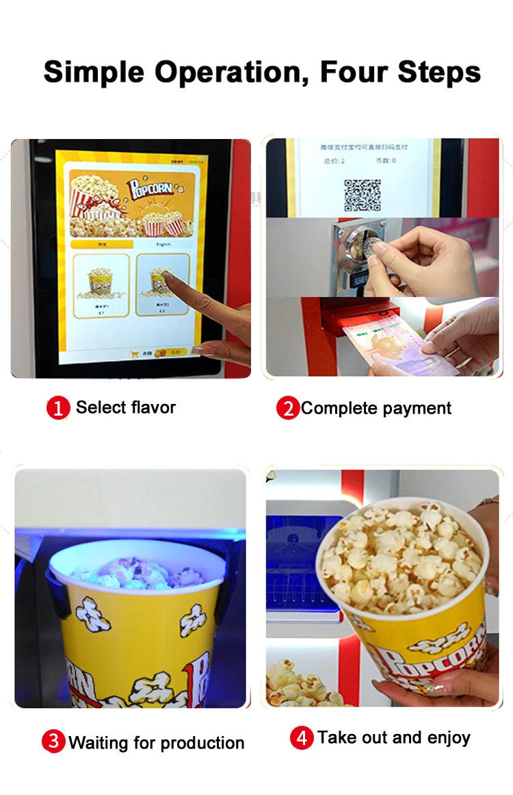 Vintage Popcorn Vending Machine - High Quality & Professional