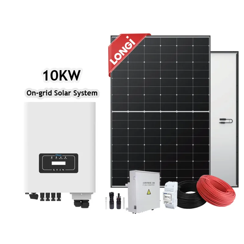 10kw Complete Pv Kit On-grid Solar System Single Phase On-grid String ...