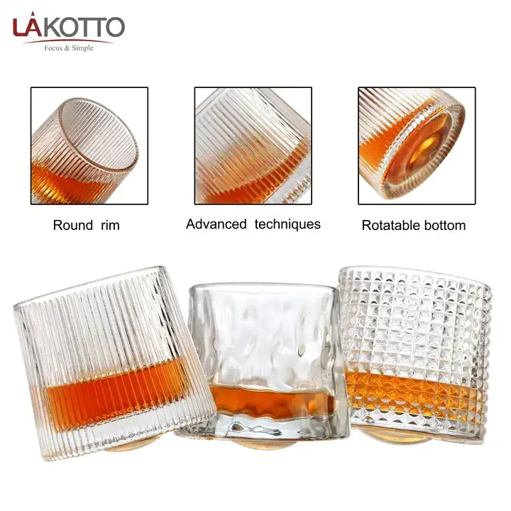 Custom Logo Whisky Glass Cup Shot Glasses Lead-free Whiskey Glass ...