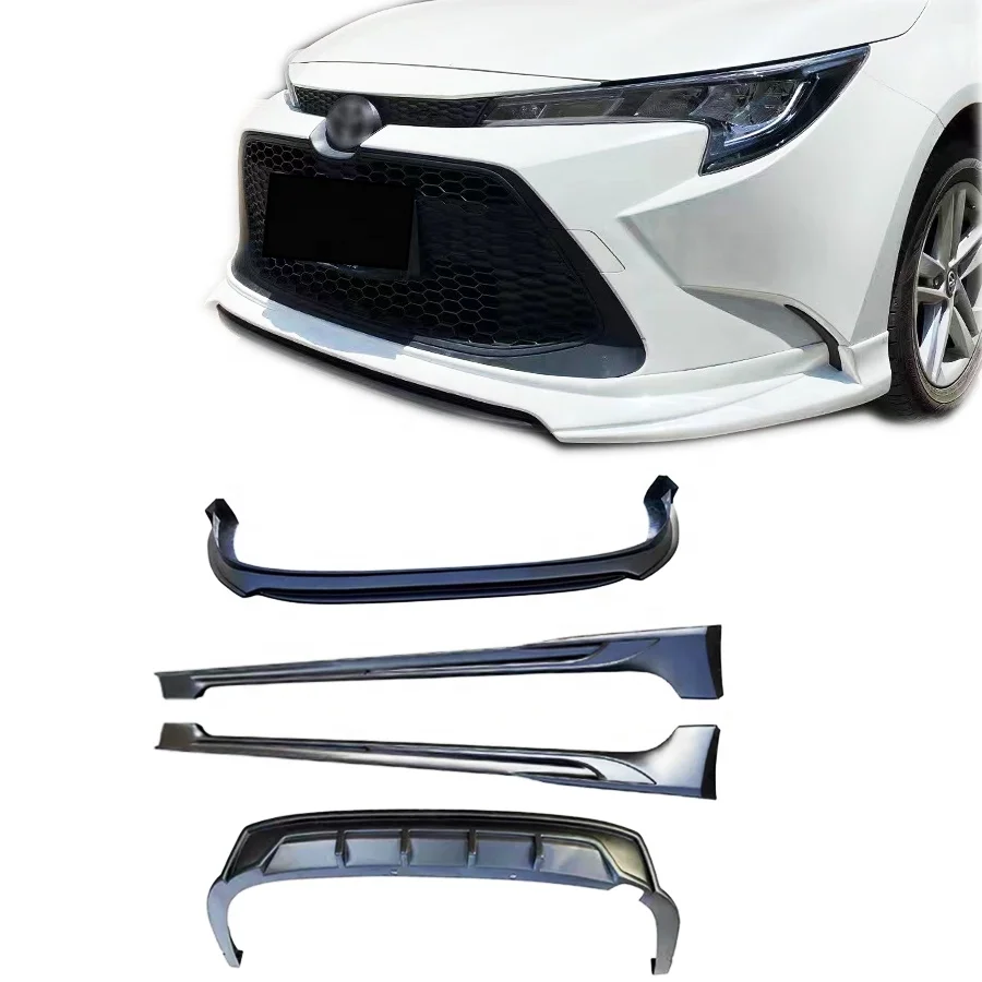 Car Body Kit For 2022 Toyota Corolla SE Front Lip Rear Lip Side Skirts ...