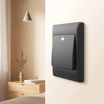 Chint Modern Black Color Luxury 1 Gang 1 Way Electric Wall Switches And ...