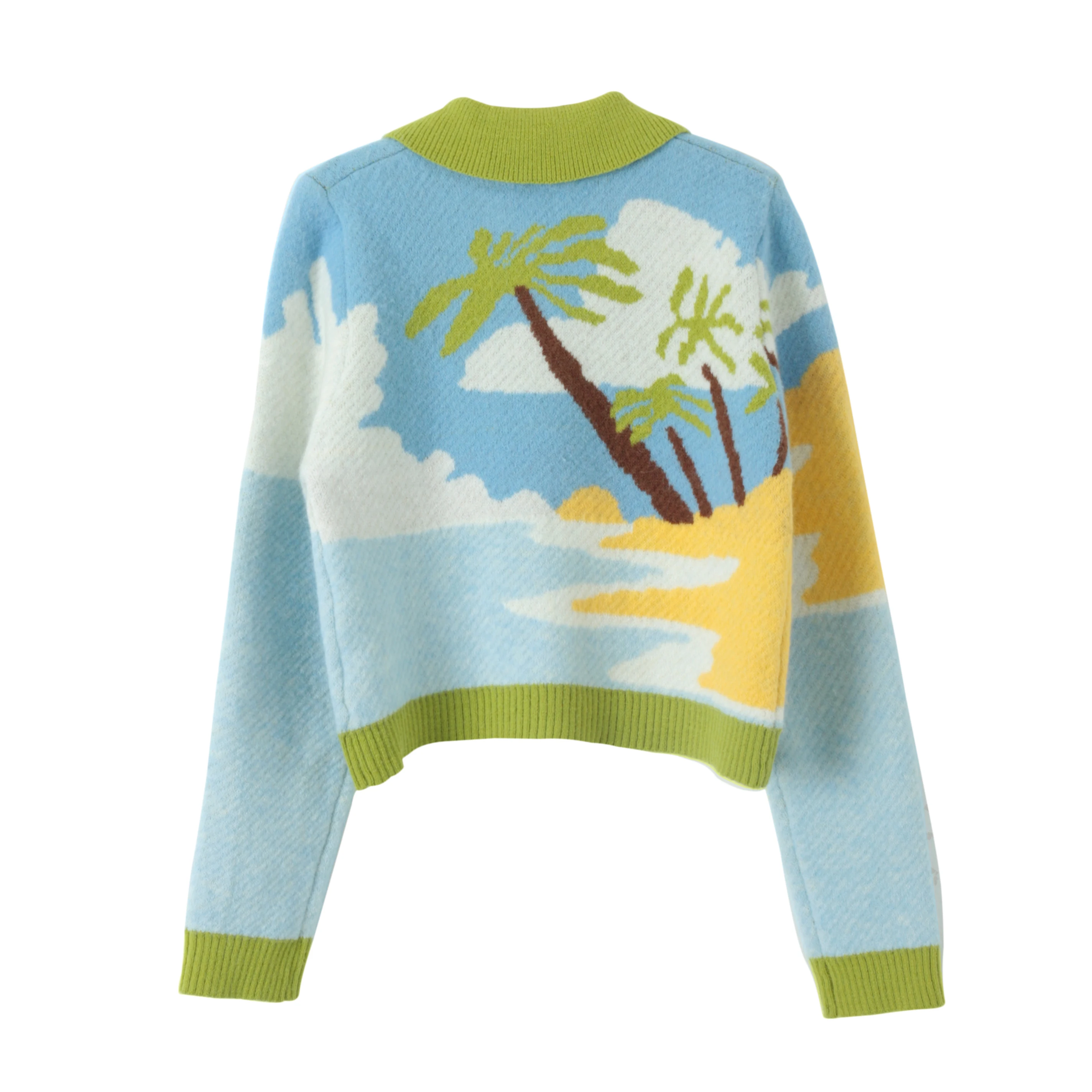 Shop Custom OEM & ODM Sweater Women Jacquard Design Knitwear