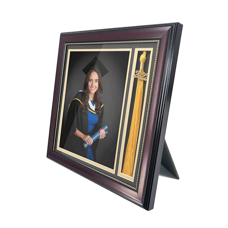 8 X 10 Diploma Photo Frame Certificate Tassel Frame Black&Gold Mattings ...