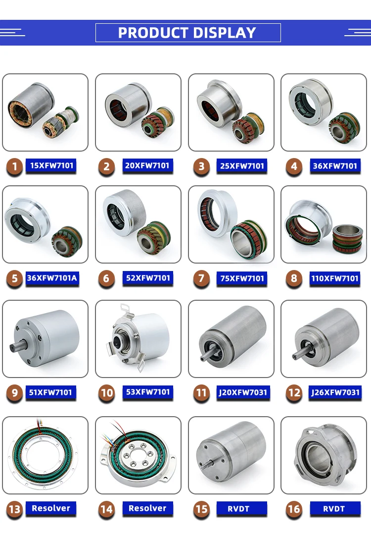 H25XXCM-2C High speed rotation Differential rvdt angular displacement ...