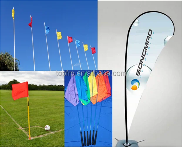 Fiberglass Telescopic Flagpole Farmland Bird Repelling Kite Pole - Buy ...