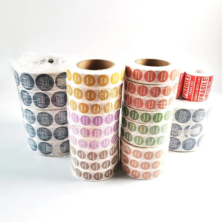 Custom Printed Logo Labels For Packaging Vinyl Waterproof Sticker ...