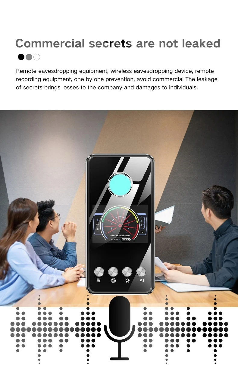 Eavesdropping Device AI Detector Scanning Highly Sensitive Smart Signal ...