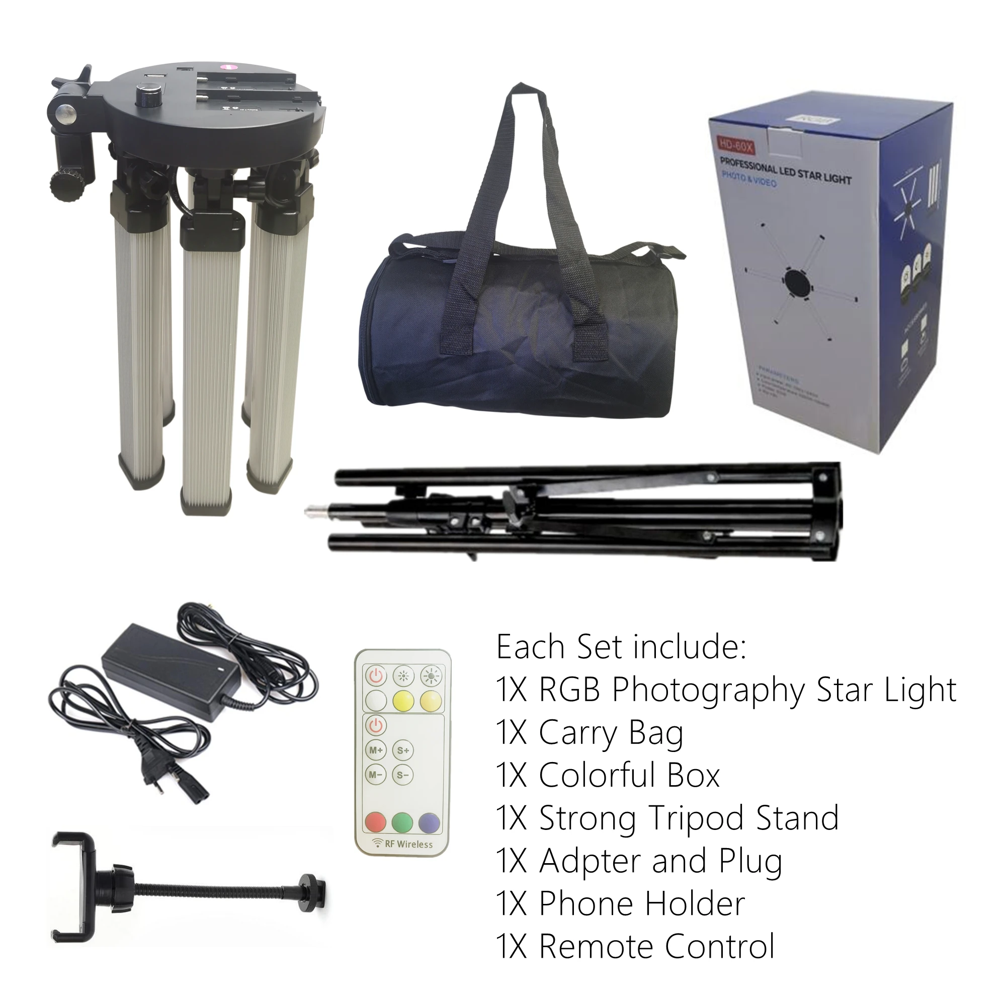 26" Rgb Ring Light With 75" Tripod Stand 3 Daily Lights & 21 Colors 6 ...