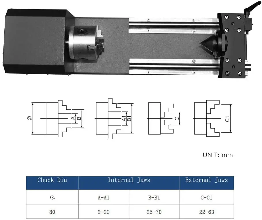 CNC Router Rotary Axis Attachment for CO2 Laser Engraving