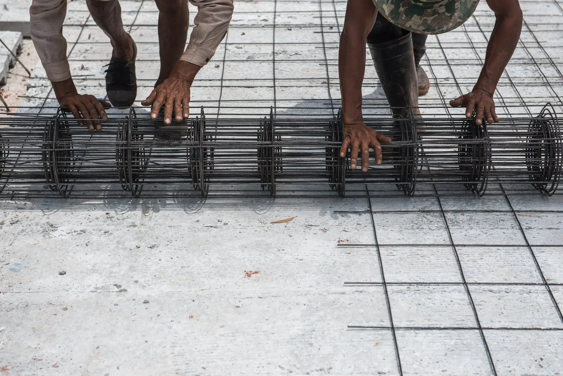 Black Galvanized BRC Concrete Wire Mesh #65 Reinforcement Welded Mesh ...