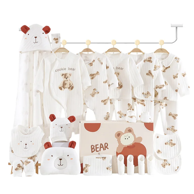 Seamless Newborn Baby Clothes Set for Gift - 18pcs/21pcs/23pcs