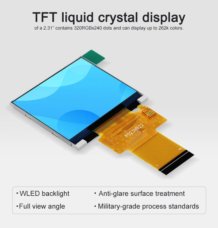 Polcd 2.31 Inch Custom Panel 320x240 Rgb Mcu Spi Interface 12 O' Clock View Tft Lcd Module - Buy ...