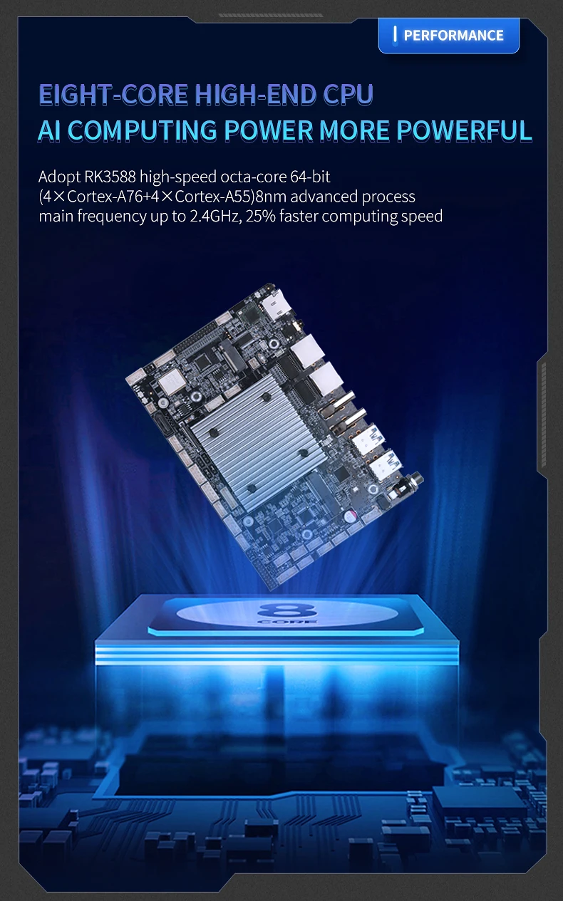 Rockchip Rk3588 Chip High-performance Octa Core 4gb Ram Ai Npu 6.0tops ...