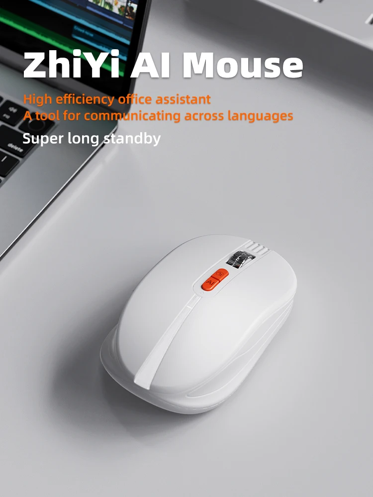 AI Smart Wireless Mouse Rechargeable Ergonomic Mouse with Voice Input ...