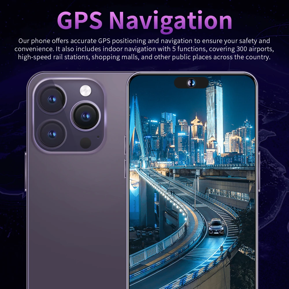 Original 12 Clone I14 Pro Max Celular 2023 New 16gb+1tb Low Price 7inch ...