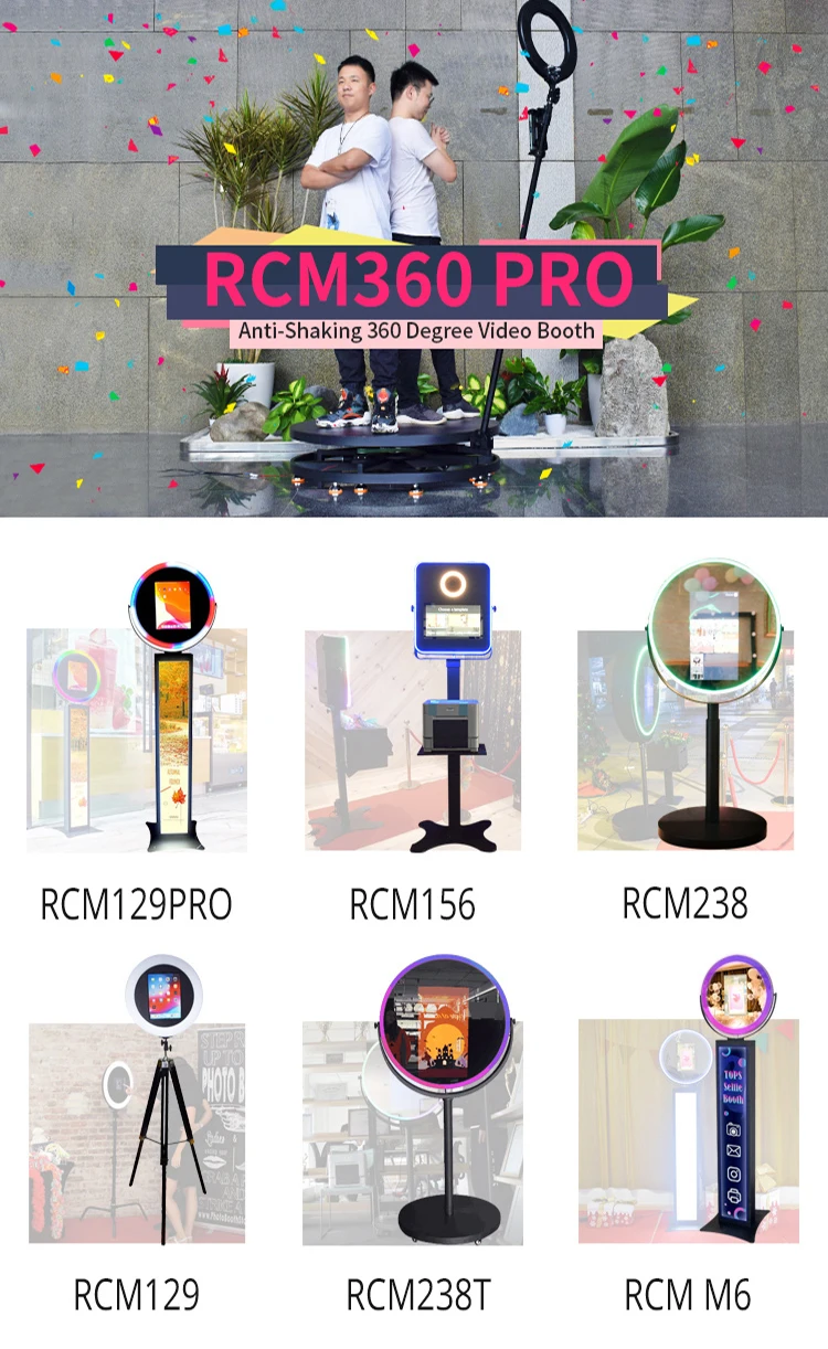 Mirror Photo Booth with Printer and Camera - Selfie Magic