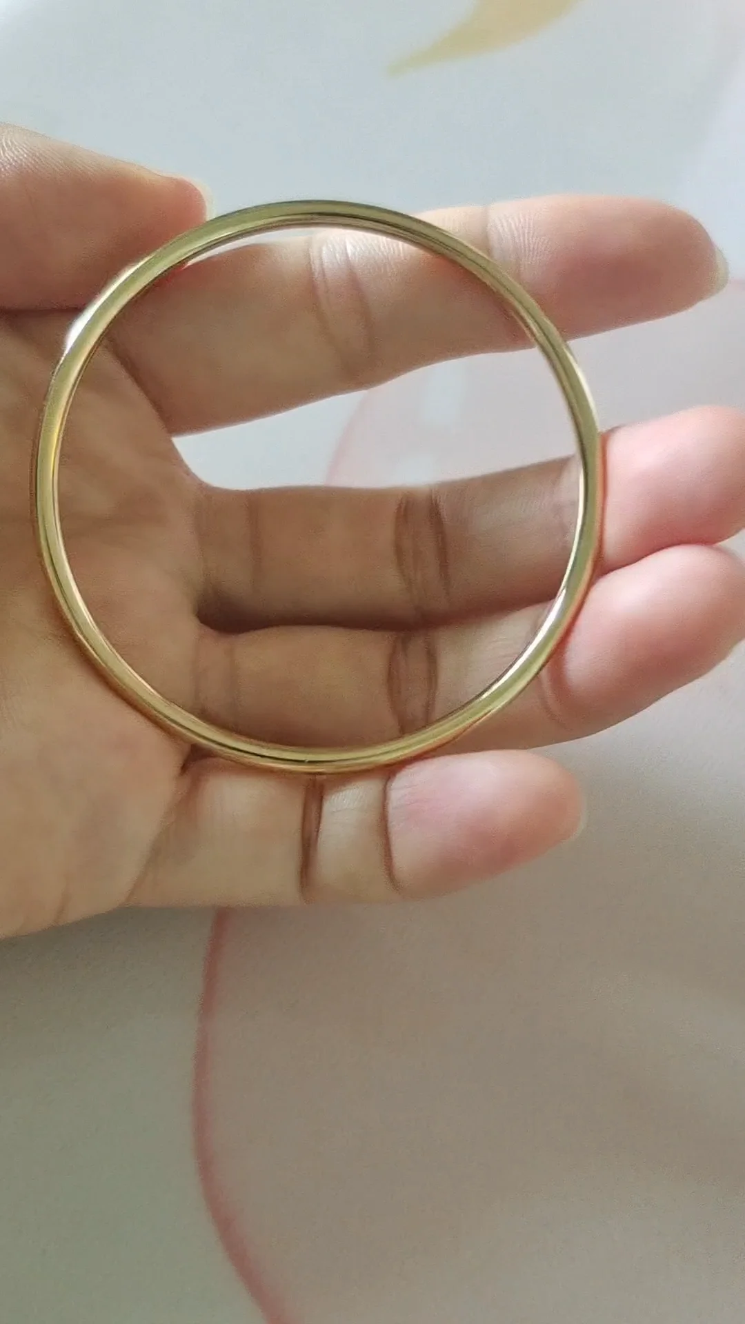 Minimalist Jewelry Women Gold Stainless Steel 2mm 3mm 4mm Thin Tube Big ...