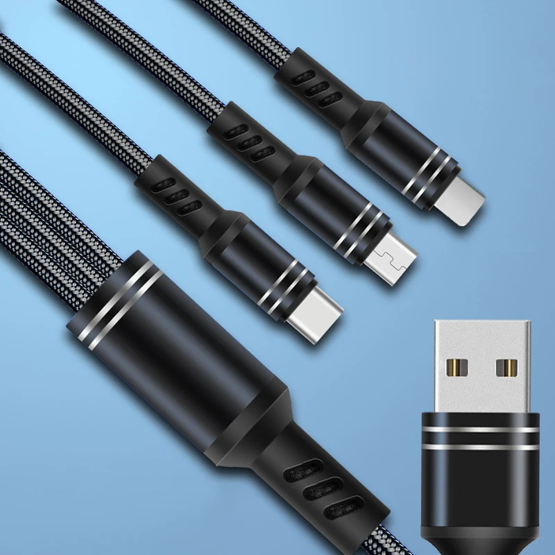 On Stock Wholesale 3 In 1 Fast Charging Cable Micro usb – Saudi Virtual ...