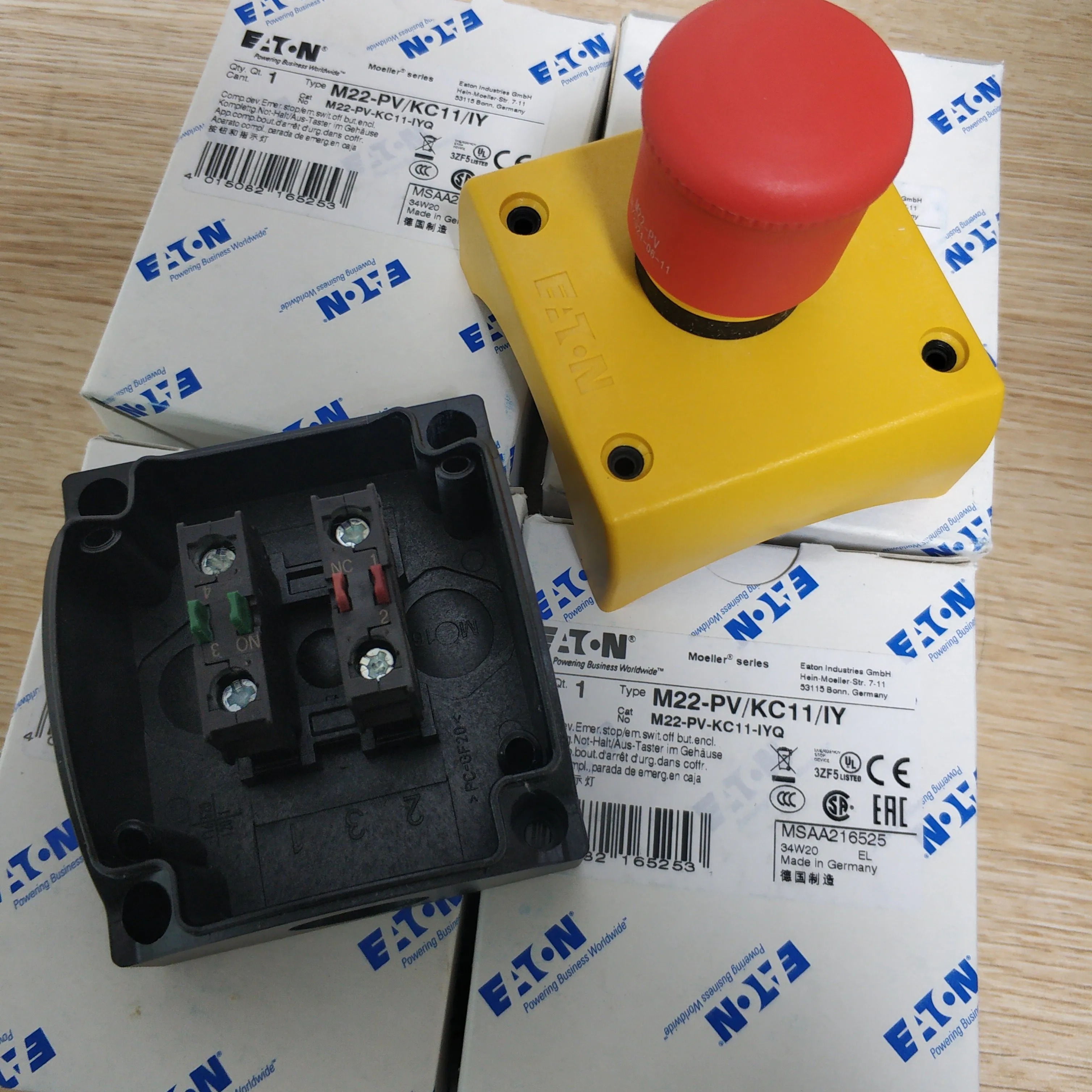 Eatons Safety Switch M22-pv/kc11/iy Emergency Stop Switch - Buy Safety Cut-off,Emergency Stop ...