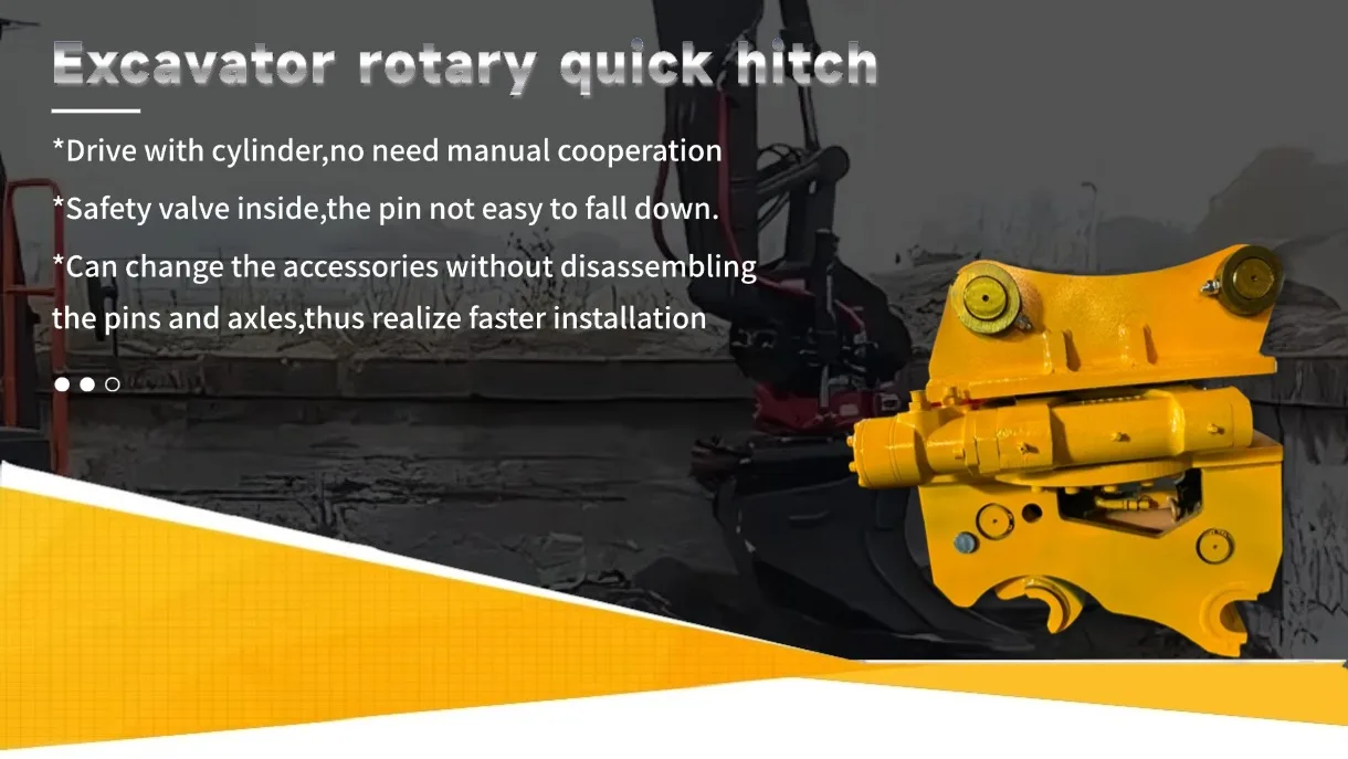 Mini Excavator Rotator 360 Rotating Quick Hitch for 1-3.5 Ton Excavator ...