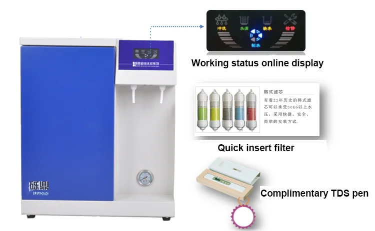 Laboratory Distilled Water Deionizer Machine - Ultra Pure