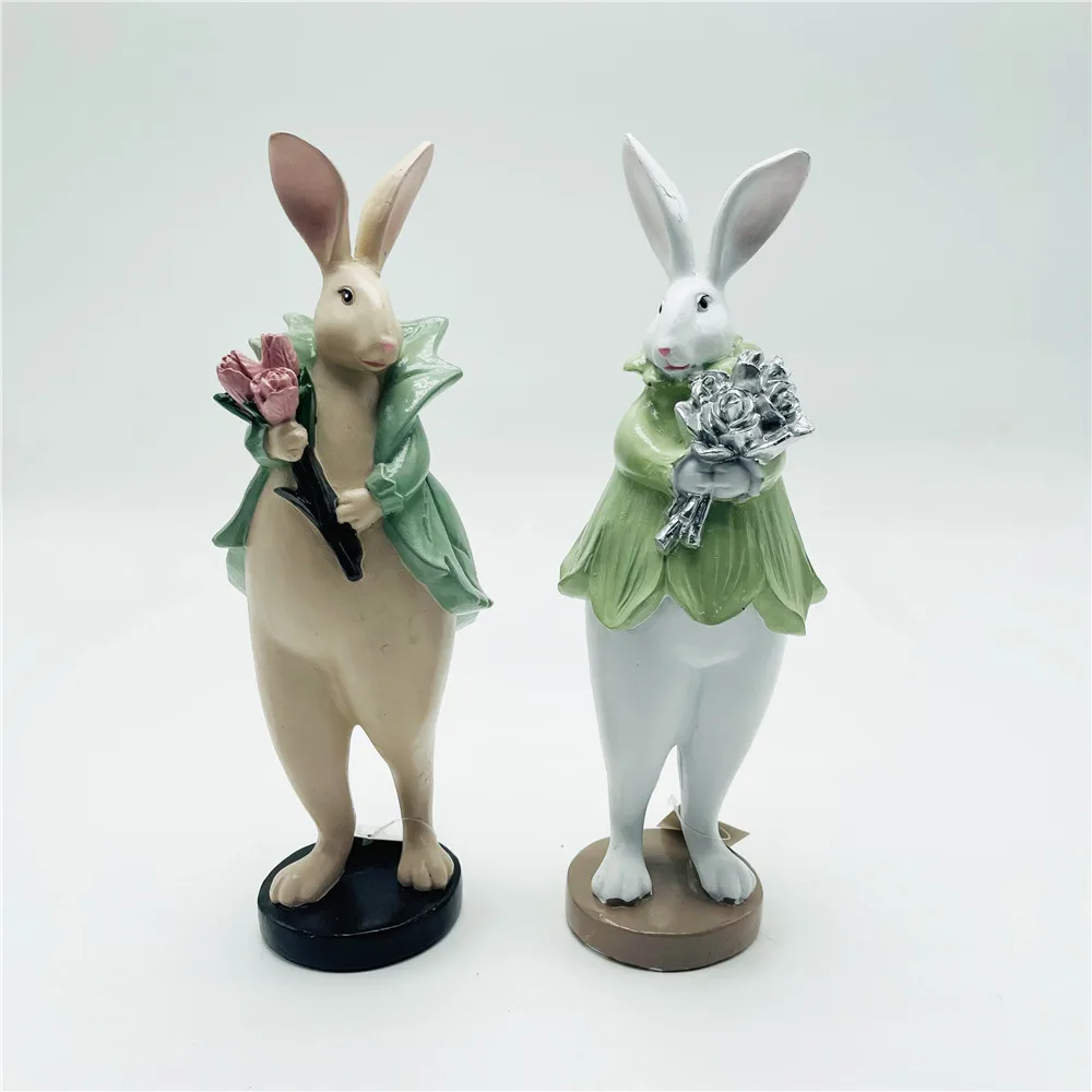 Eastern Decorations Polyresin Standing Bunny Table Top Decoration For ...